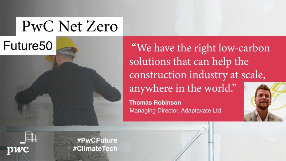 Adaptavate a PwC Net Zero Future50 innovator | Adaptavate